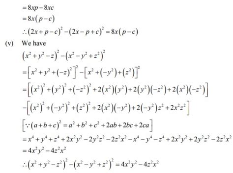 simplify i a b c 2 a b c 2 ii a b c 2 a b c 2