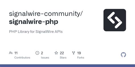 github signalwire community signalwire php php library for