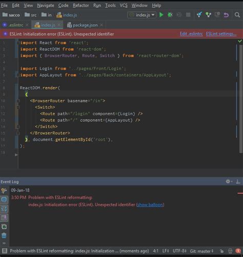 Webstorm How Do I Fix This Error Message Initialization Error