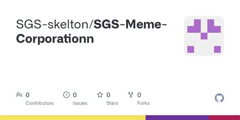 GitHub SGS Skelton SGS Meme Corporationn