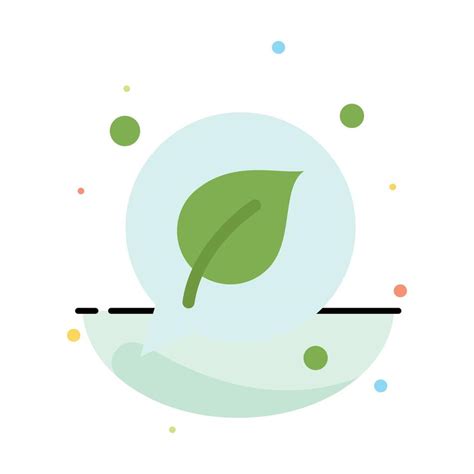 Chat Green Leaf Save Abstract Flat Color Icon Template 13146329 Vector