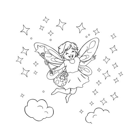 Best Tooth Fairy Coloring Pages Free Printable Pdf