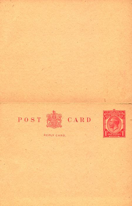 Gb Postal Stationery Reply Cards Collect Gb Stamps