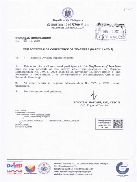 Rm No 770 S 2024 New Schedule Of Confluence Of Teachers Batch 1 And 2
