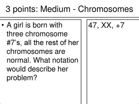 2 Points Easy Chromosomes Ppt Download
