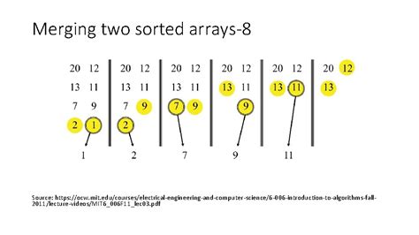 Bbm 204 Algorithms Lab Recitation 2 Merge And