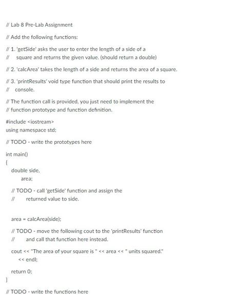Solved Lab Pre Lab Assignment Add The Following Chegg