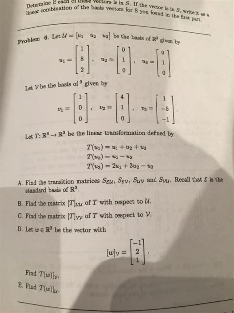 Solved Determine If Each Of These Vectors Is In S If The