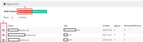 Bulk Host Isolation Release Of A Huntress Organization Huntress Support