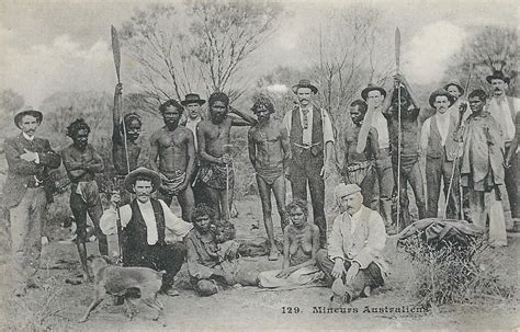 Australian Aborigines With White Men Very Early 1900s A Photo On