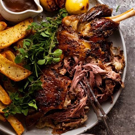 Baked Lamb Shoulder Slow Roasted Lamb Shoulder