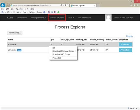 Kudu Portal On Azure Web Sites Vs New Azure Portal Return GiS