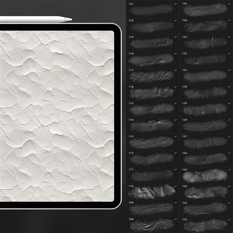 Artstation 130 Procreate Stucco Textures Plaster Seamless Pattern Brushes Interior