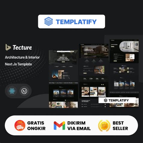 Jual Tecture Architecture And Interior React Next Js Template Other Website Shopee Indonesia