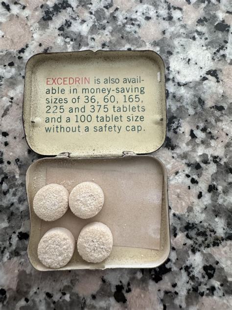 Found An Excedrin Tablet Case From 1972 Rdamnthatsinteresting