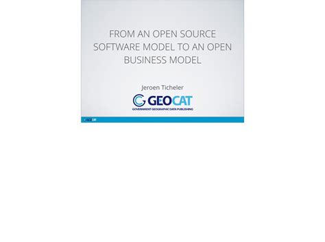 Pdf From An Open Source Software Model To An Open Business Model Dokumentips