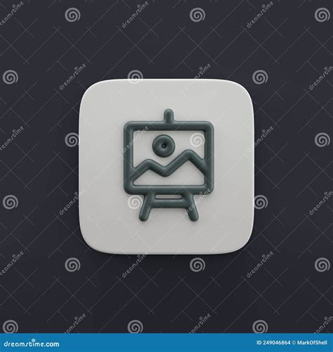Canvas 3d Icon Outilne Design And Development Icon In Grey Color On A