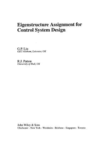 Buy Eigenstructure Assignment For Control System Design Book Online At