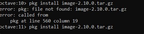 Error When Installing A New Package In Octave Stack Overflow