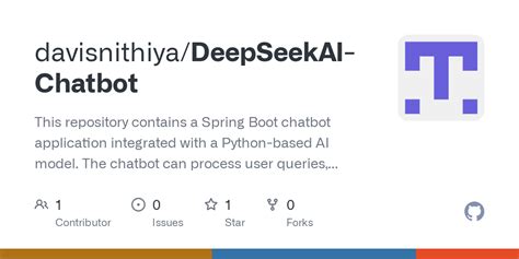 Github Davisnithiyadeepseekai Chatbot This Repository Contains A