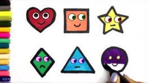 آموزش نقاشی به کودکان با اشکال هندسی