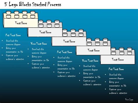 Business Ppt Diagram Lego Blocks Stacked Process Powerpoint Template PowerPoint