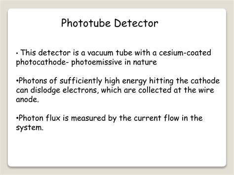 Detectors Pptx Physics Science