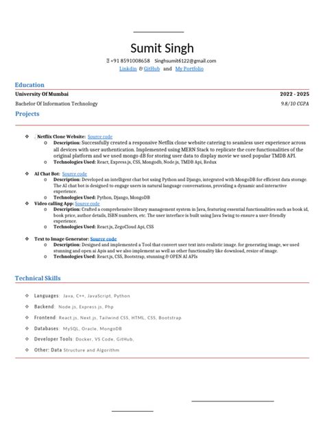 Sumit Singh Resume Pdf Java Programming Language Software Engineering