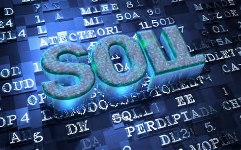 Premium Photo Sql Word And Sql Statements Code On A Blue Background