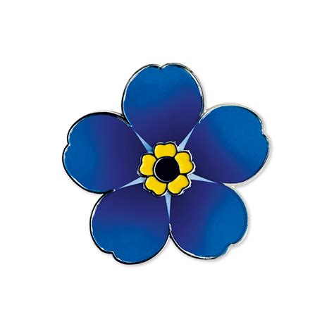 Forget Me Not Flower Brooch Alzheimers Society
