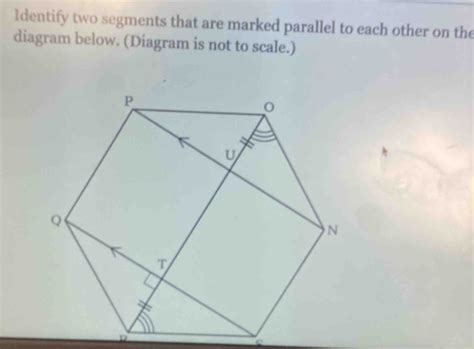 Solved Identify Two Segments That Are Marked Parallel To Each Other On