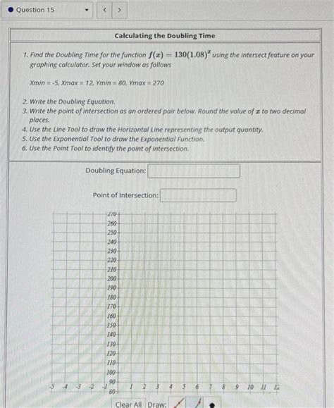 solved 1 find the doubling time for the function