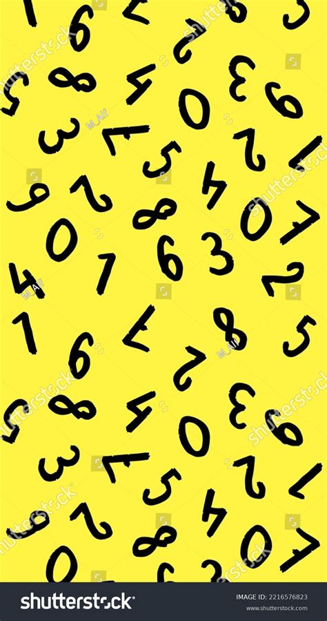 Template Image Keyboard Symbols Set Numbers Stock Illustration