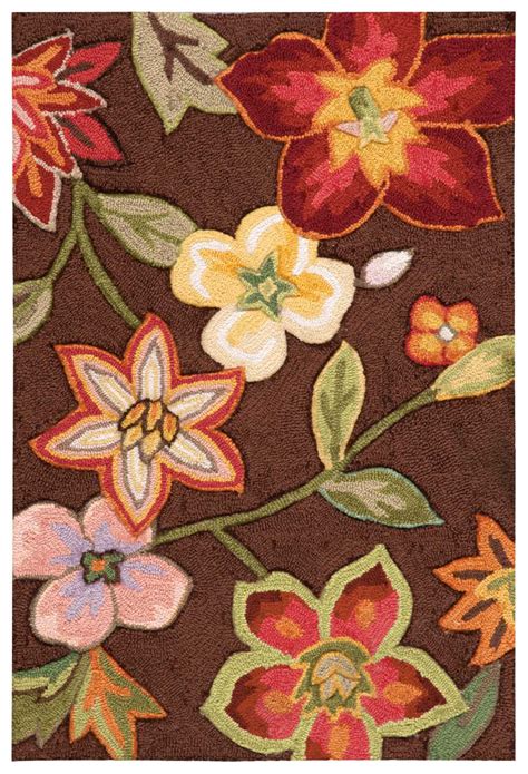 Nourison Fantasy Fa18 Chocolate Polyester 2 Ft X 3 Ft Area Rug — Stone