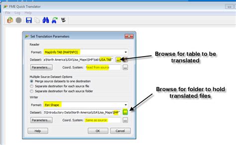 Mapinfo Professional And Using The Universal Translator To Translate