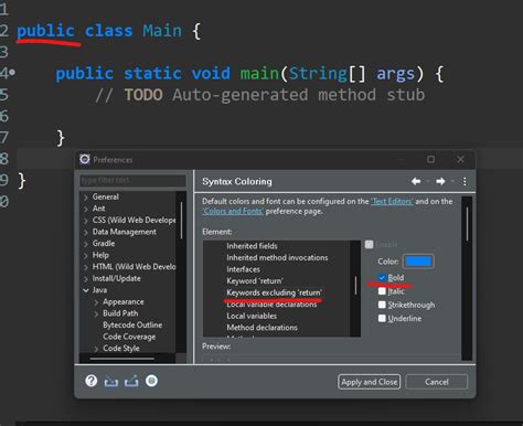 Its Not Saving The Syntax Color Settings Completely · Issue 54 · Eclipse Packagingpackages