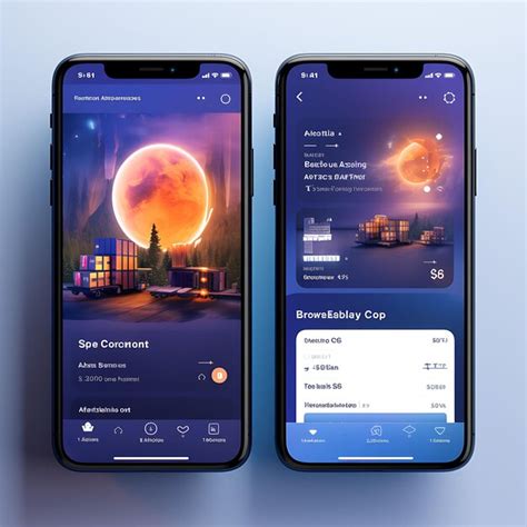 Premium Ai Image Mobile App Layout Design Of Electronics Delivery With Sleek And High Tech