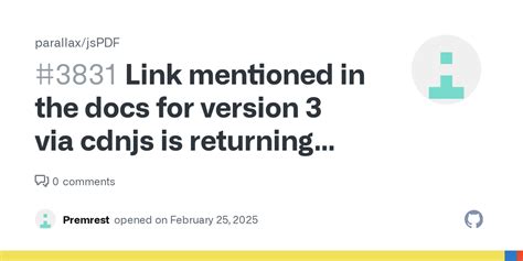 Link Mentioned In The Docs For Version 3 Via Cdnjs Is Returning 404
