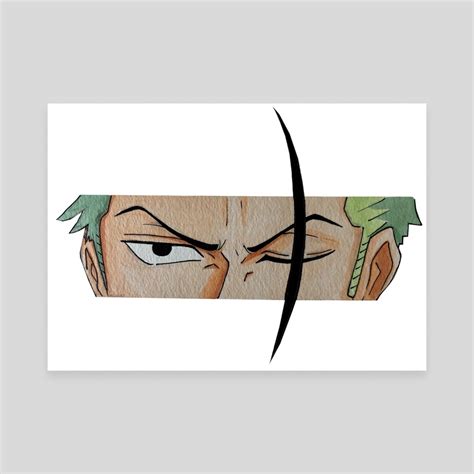 Zoro Eyes And Scar An Art Canvas By Inga Lauskan Inprnt