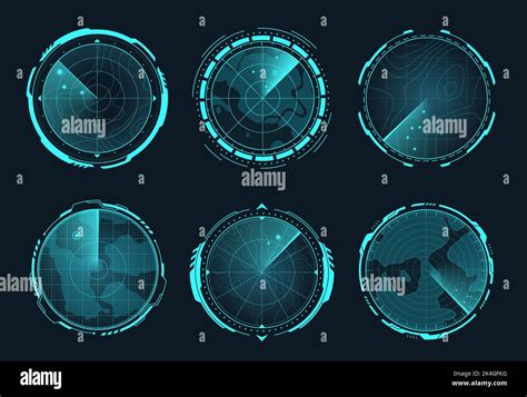 Hud Radar Navy Sonar Digital Target Detect System For War Weapon In