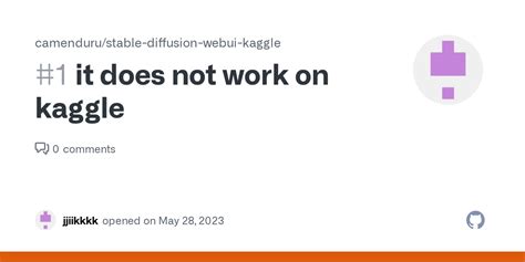 it does not work on kaggle · Issue #1 · camenduru/stable-diffusion-webui-kaggle · GitHub