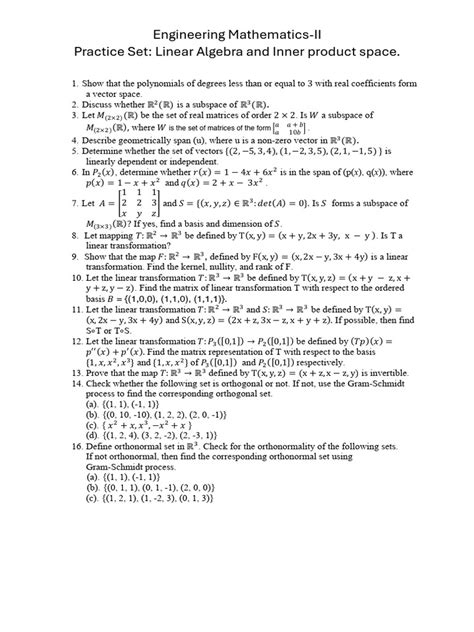 Questions On Gradient Pdf Linear Map Linear Subspace