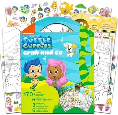 Bubble Guppies Sticker Coloring Activity Set Bundled Bundle With Pop Up