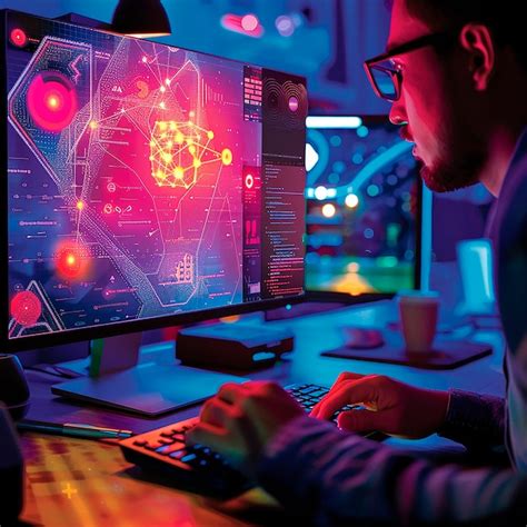 Visual Coding Illustration Premium Ai Generated Image