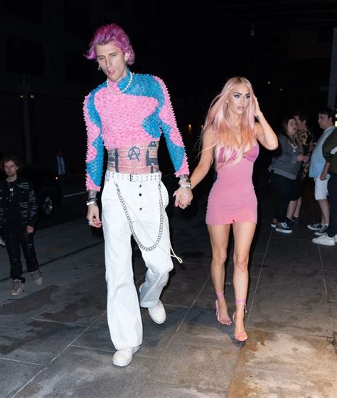 Megan Fox Mgk Now Have Matching Pink Hair Its Giving Barbie Megan Fox All Pink Outfit