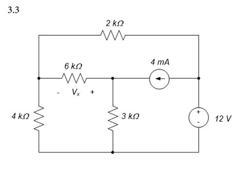 Solved Section III For Each Circuit Set Up Nodal Mesh Chegg Com