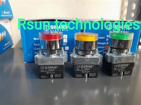 Led Illuminated Push Button AND VAC AND VDC AND ALL COLORS RED YELLOW BLUE GREEN At