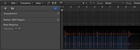 beat mapping overview logic pro x help