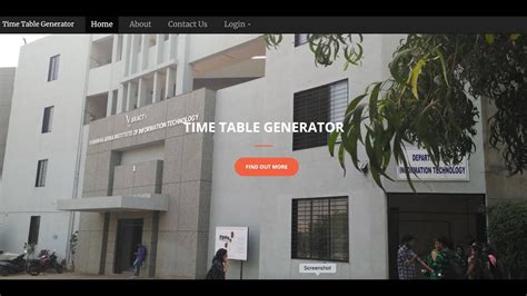 Timetable Generation System Project Youtube