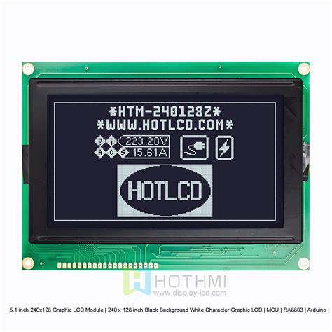 5 1 Inch 240x128 Graphic Lcd Module 240 X 128 Inch Black Background